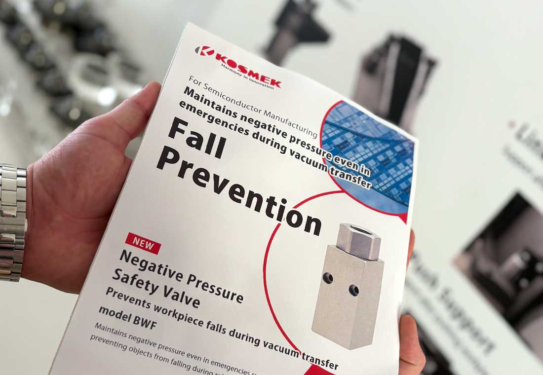 Negative Pressure Safety Valve for safer vacuum transfer | KOSMEK